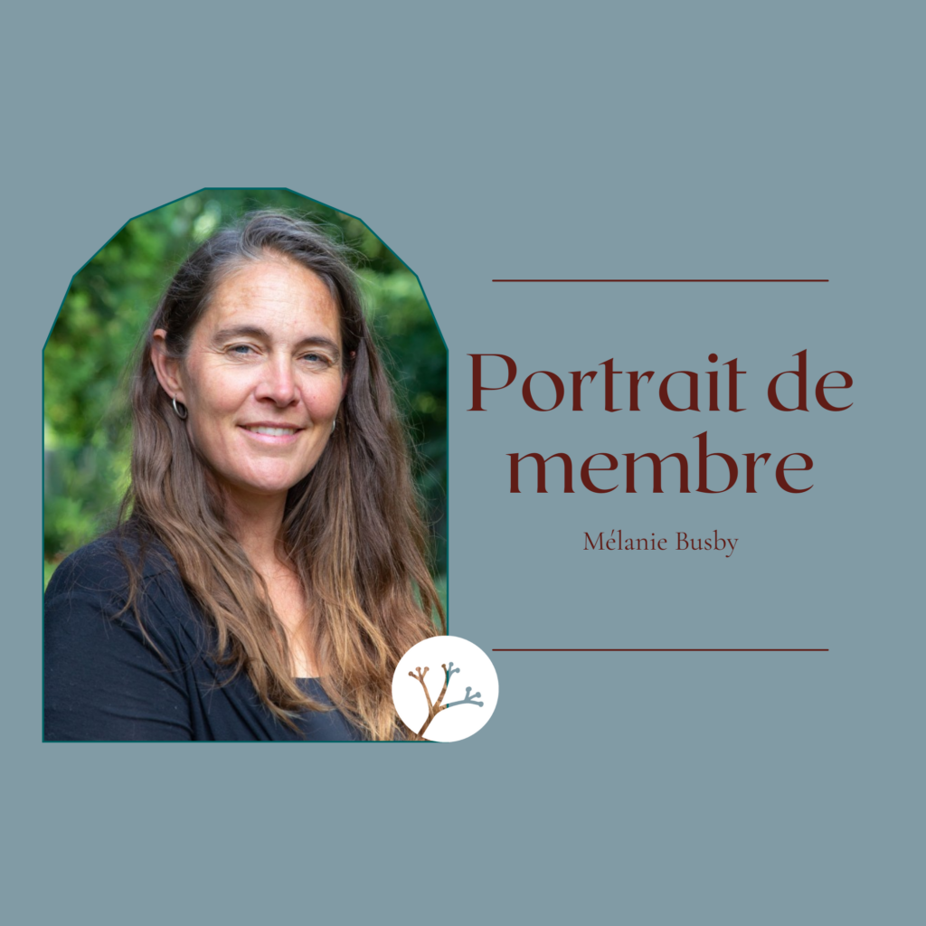 Portrait de membre : Mélanie Busby - Réseau des femmes en environnement